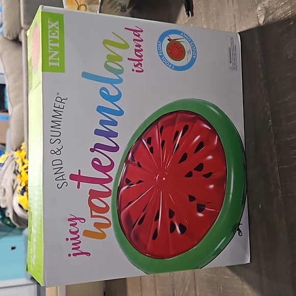 Intex | Other | Nib Intex Sand And Summer Watermelon Pool Float Large ...